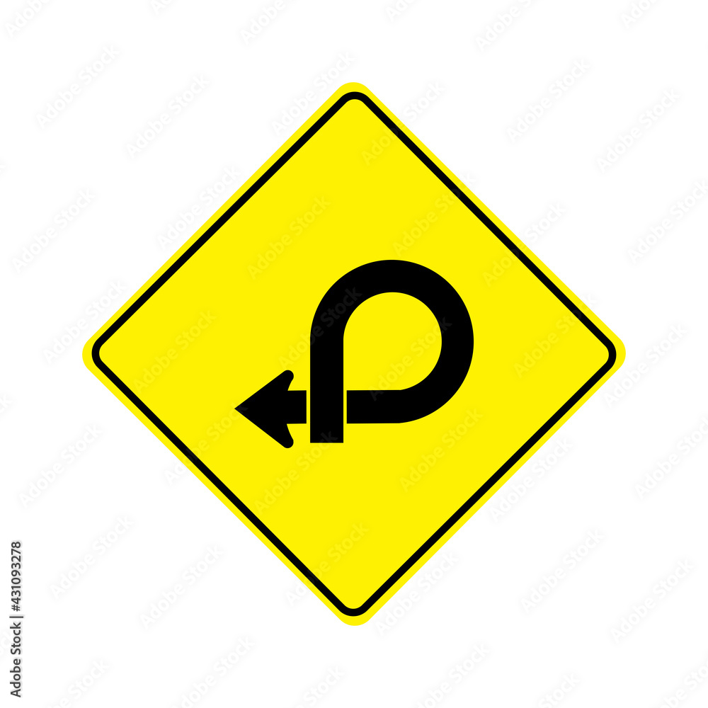 Interchange traffic signs vector graphics Stock Vector | Adobe Stock
