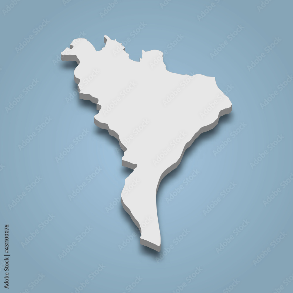 3d isometric map of Falster is an island in Denmark Stock Vector ...
