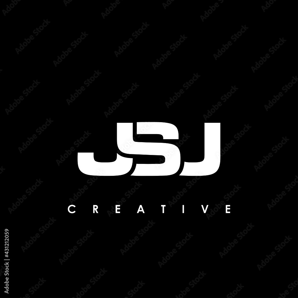 JSJ Letter Initial Logo Design Template Vector Illustration Stock ...