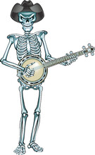 Skeleton Banjo Players Free Stock Photo - Public Domain Pictures