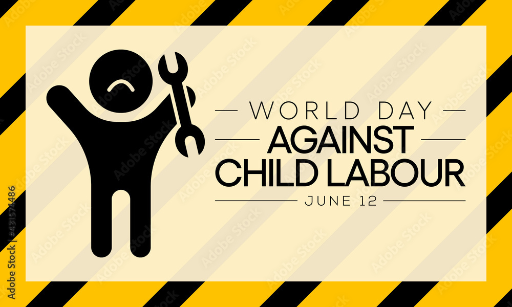 เวกเตอร์ Stock World day against Child Labour (WDACL) is observed every ...