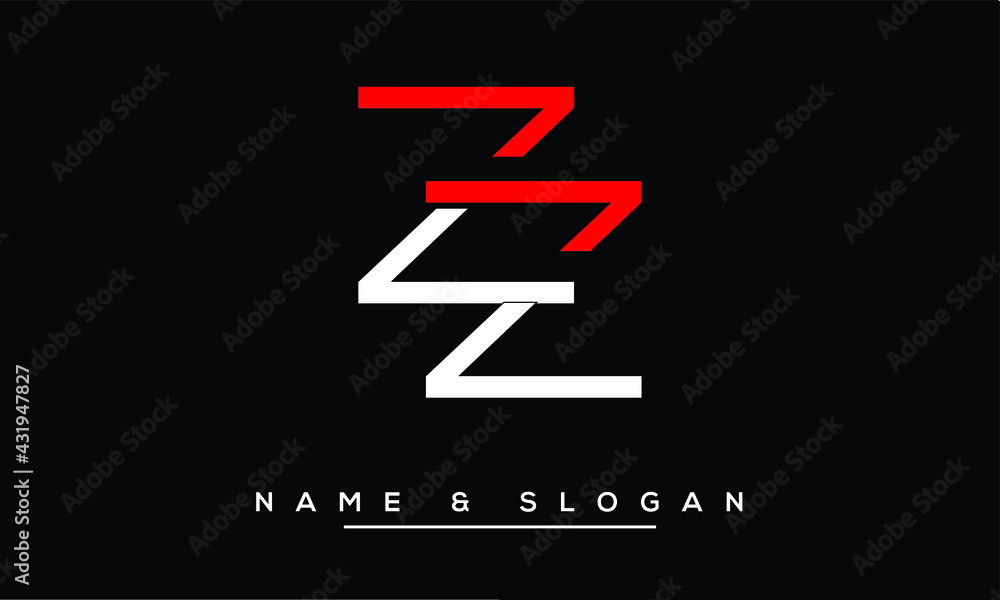 Z, ZZ Abstract Letters Logo Monogram Stock Vector | Adobe Stock