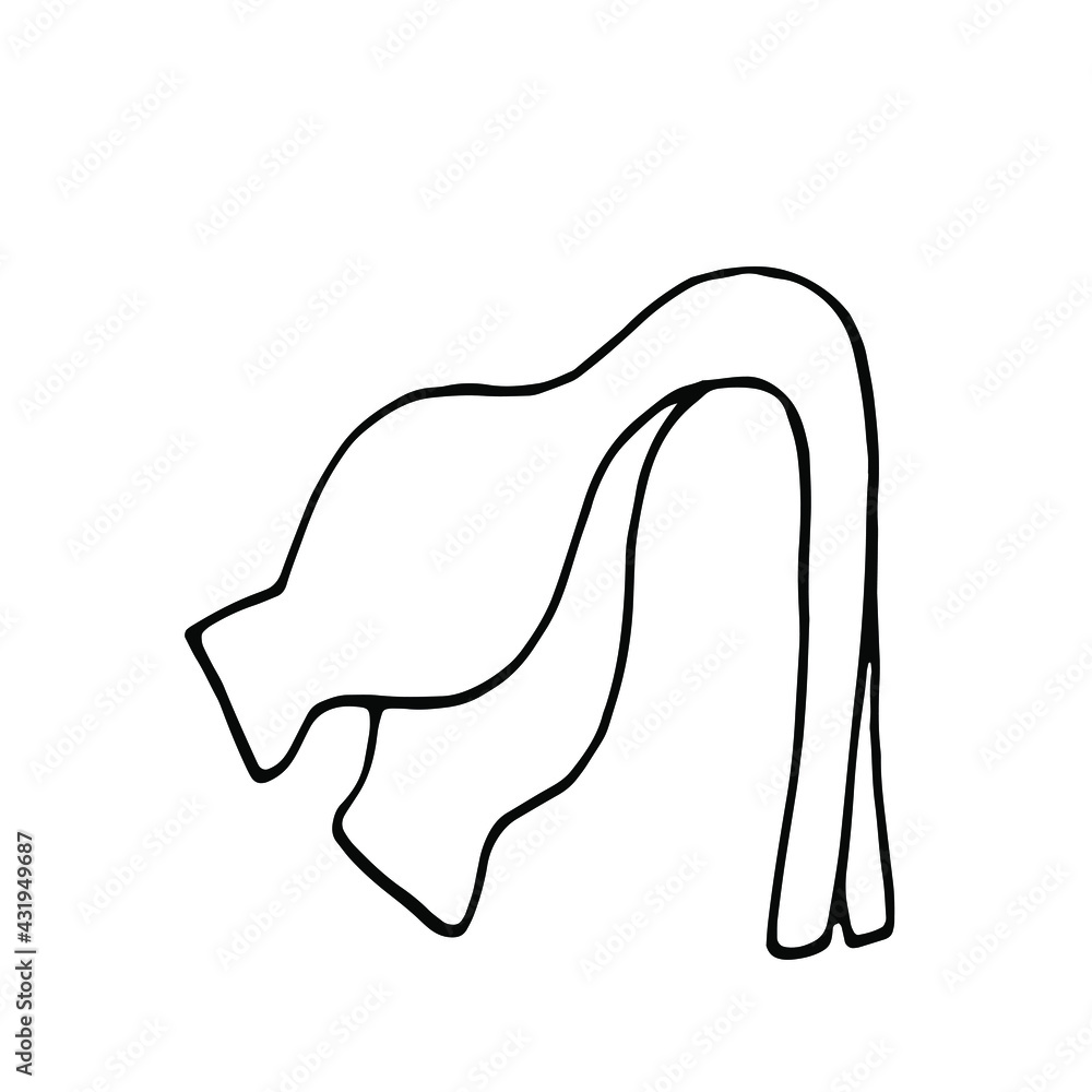 Doodle untied butterfly .Line art drawing.Hand drawn line art vector ...