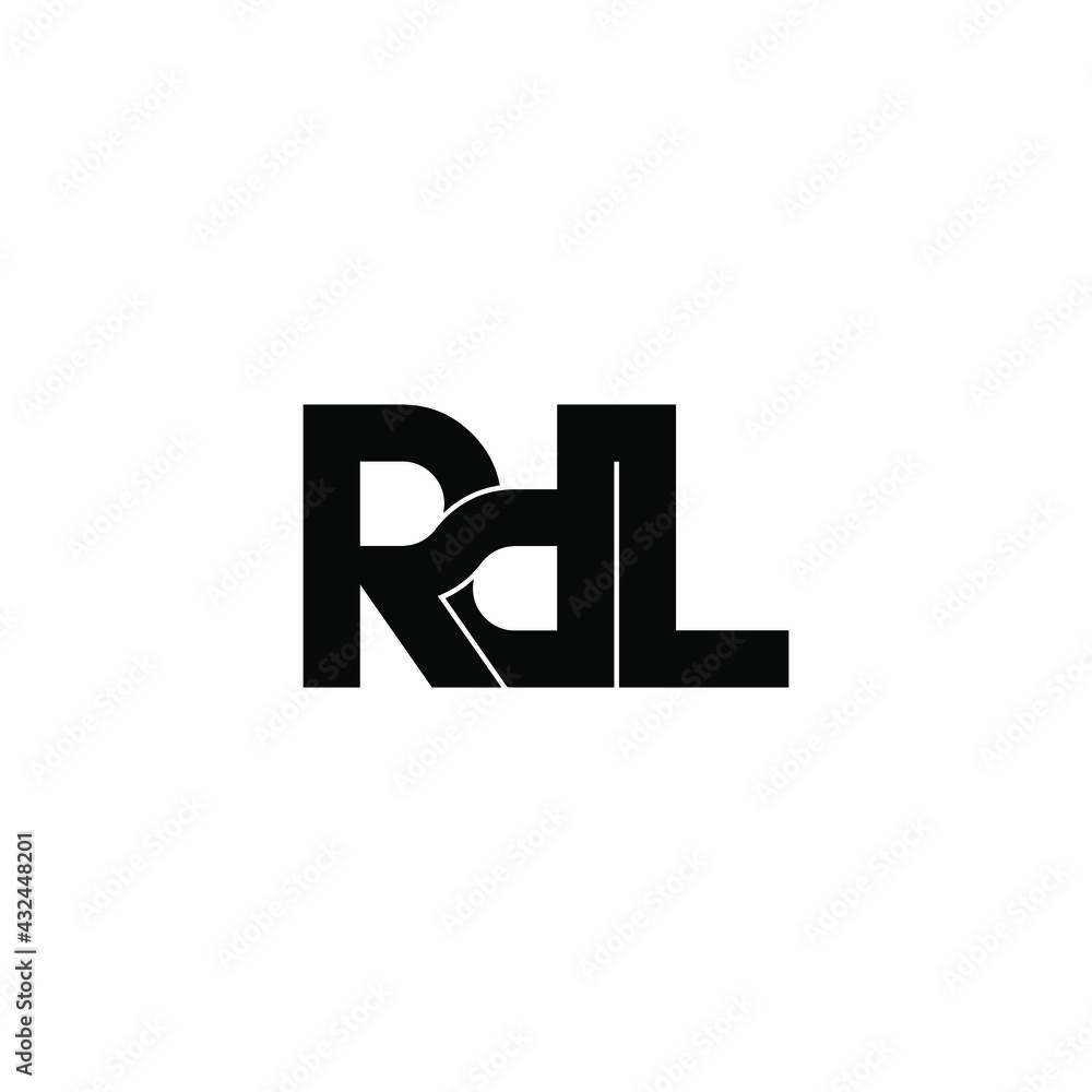 rdl letter original monogram logo design Stock Vector | Adobe Stock
