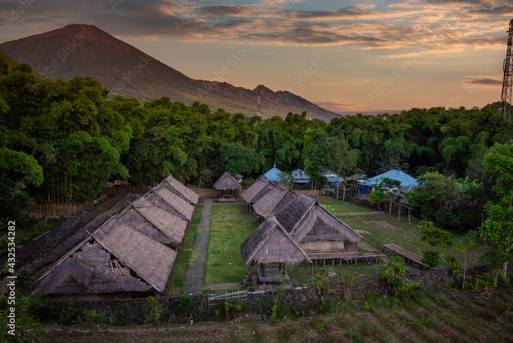 Sembalun Village from Above, Lombok, West Nusa Tenggara, Indonesia ...