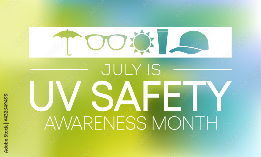 Vector de Stock UV safety awareness month is observed every year in ...