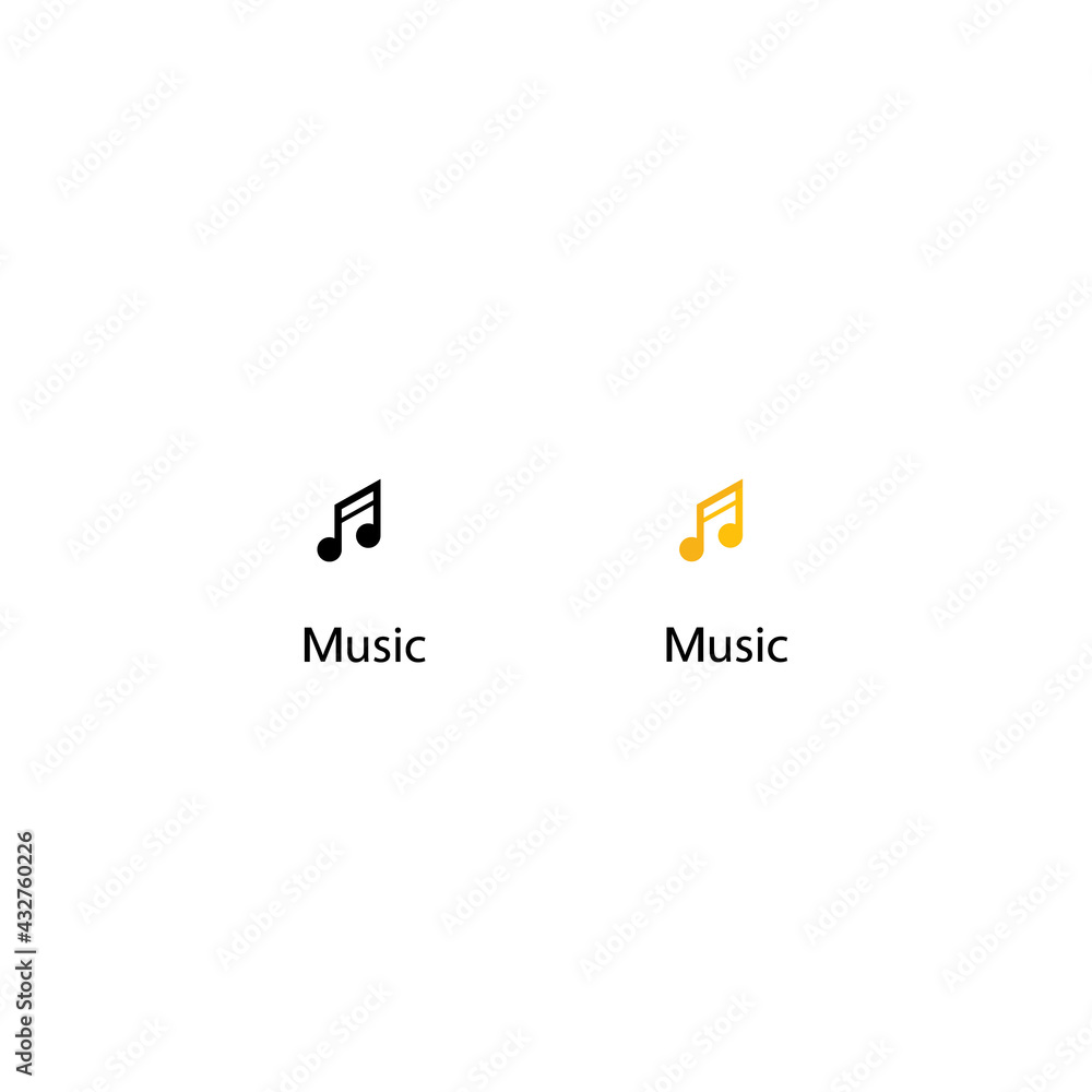 Youtube Music Icon Vector. Circle Musical Note Symbol of Channel Stock ...