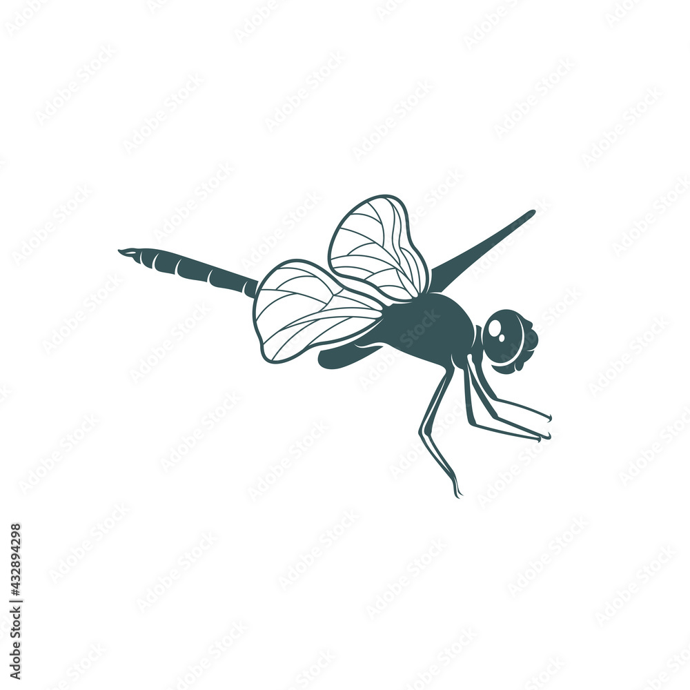 Dragonfly design vector illustration, Creative Dragonfly logo design ...
