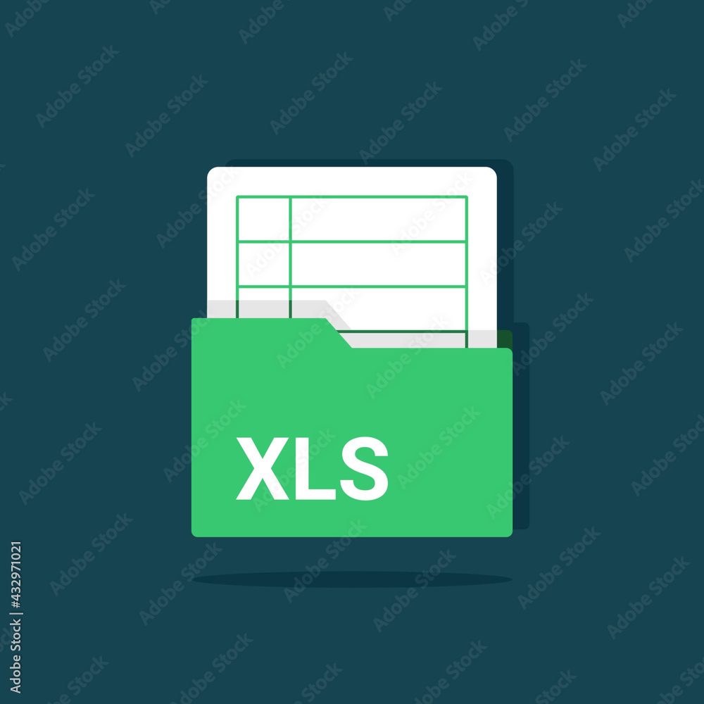 Stockvektorbilden Vector of Speadsheet icon. XLS,or XLSX file format ...