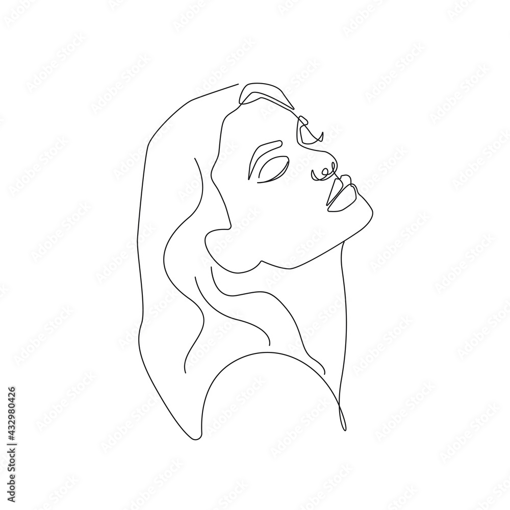 face countour drawing