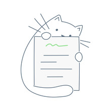 Cat Poster Notepaper Free Stock Photo - Public Domain Pictures