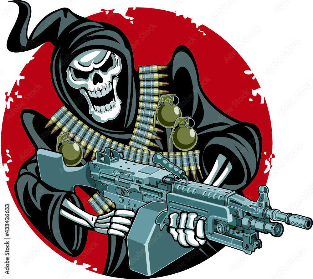 Stock-Vektorgrafik „pistol, shooting range, machine gun, aiming ...