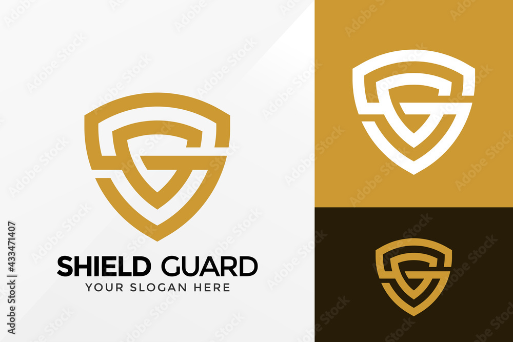 SG Shield Guard Monogram Logo Design, Brand Identity logos vector, modern logo, Logo Designs ...