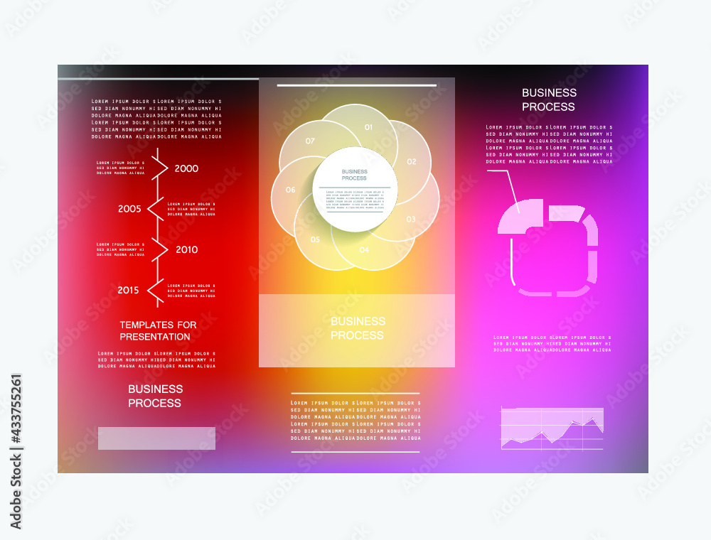 Brochure for business reports, cover layout and infographics Stock ...