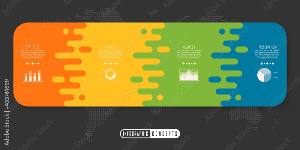 Infographic timeline template can be used for chart, diagram, web ...