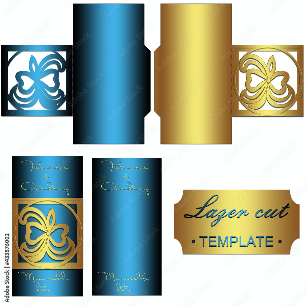 Abstract work with a vintage picture. Floral pattern, golden gradient ...