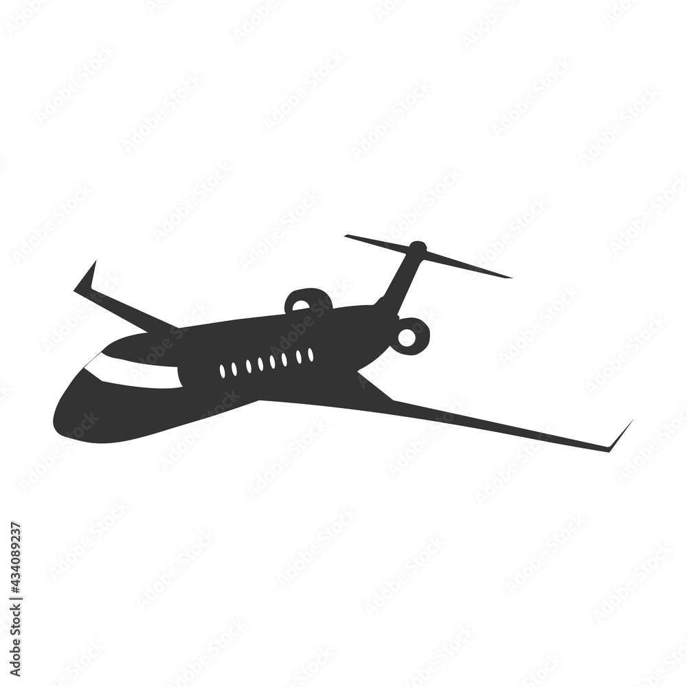 Airplane icon isolated on white background. Plane symbol modern, simple ...