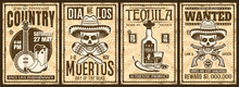 Retro Old West Posters Collection Free Stock Photo - Public Domain Pictures