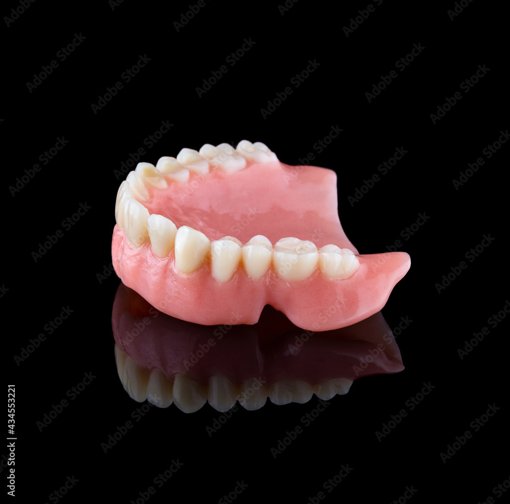 Complete maxillary denture Stock Photo | Adobe Stock