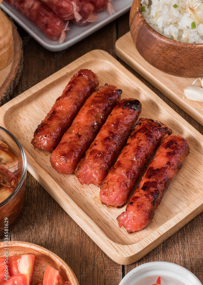 Filipino sausage skinless longganisa Stock Photo | Adobe Stock