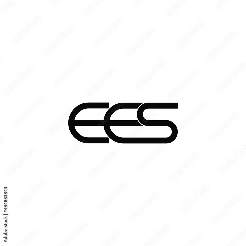 ees letter original monogram logo design Stock Vector | Adobe Stock
