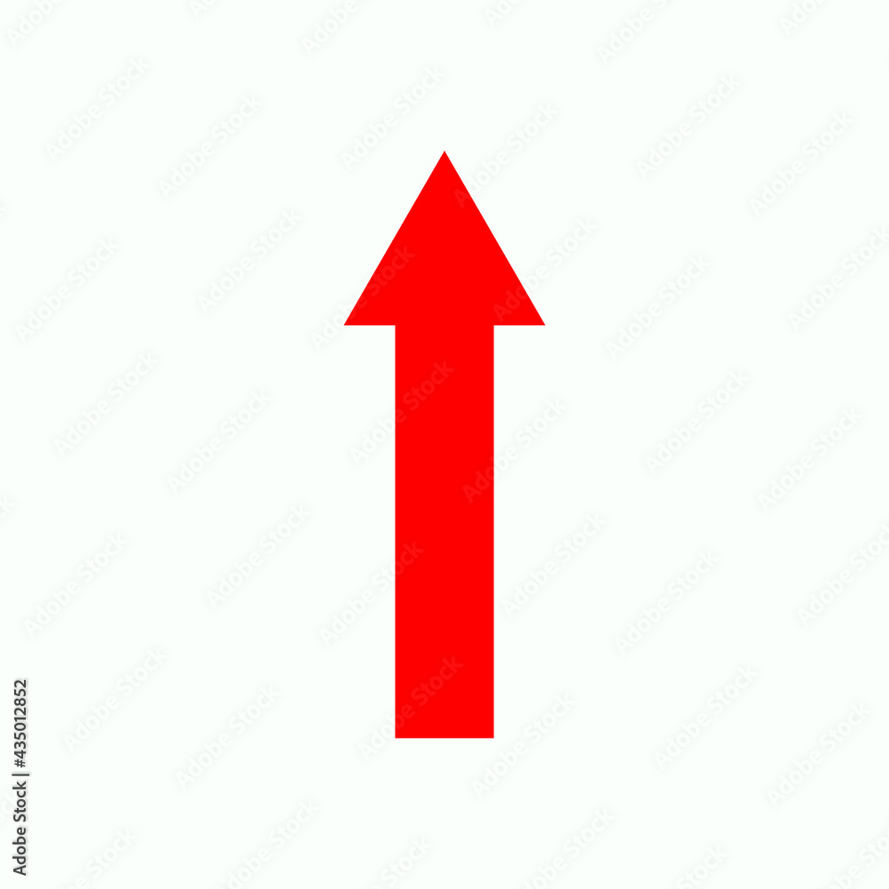 Red arrow icon vector Stock Vector | Adobe Stock
