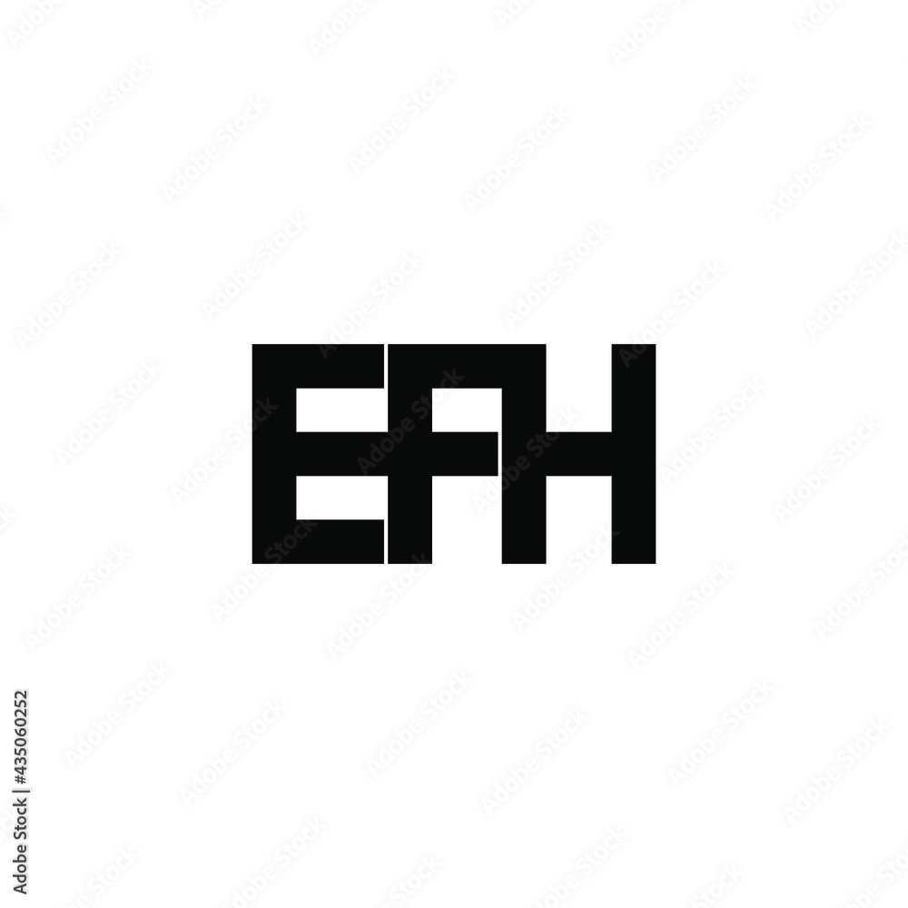 efh letter original monogram logo design Stock Vector | Adobe Stock