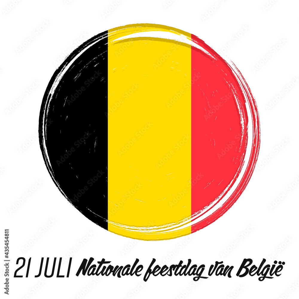 Stock-Vektorgrafik „"21 Juli Nationale feestdag van België" - 21 of ...