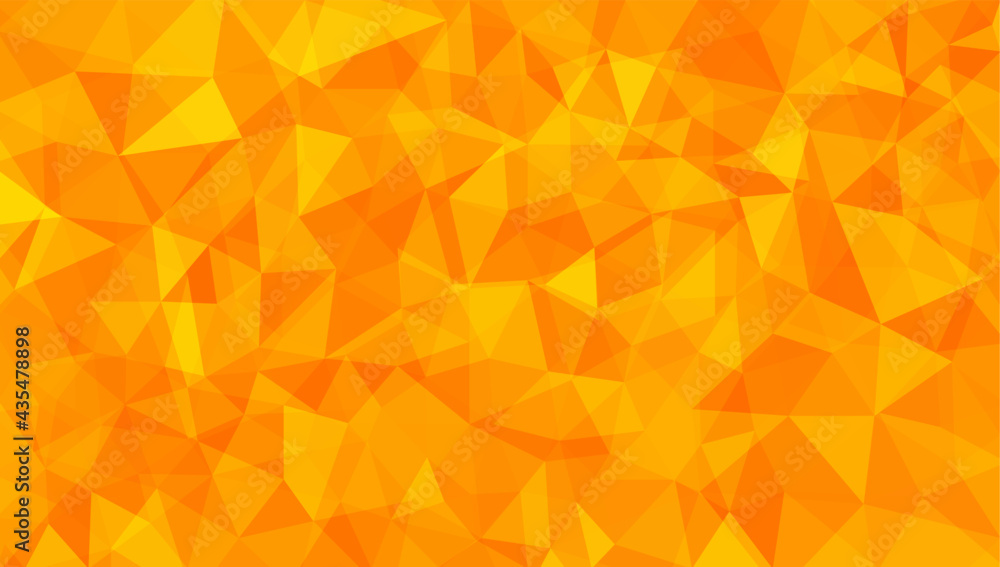 Abstract orange polygonal vector background Stock Vector | Adobe Stock