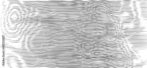 Reticulated Texture Of Lines And Moire Effect Linear Background With