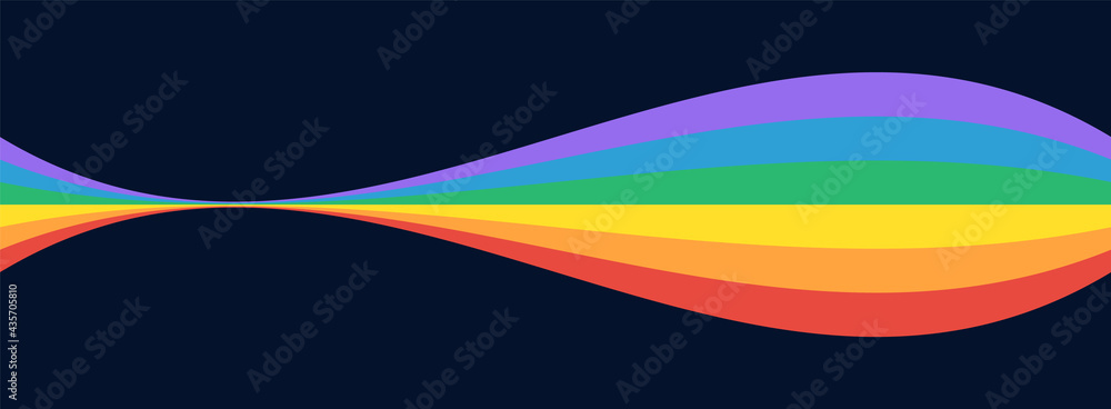 LGBT Pride Flag Background. LGBTQ Gay Pride Rainbow Flag Wave Design ...