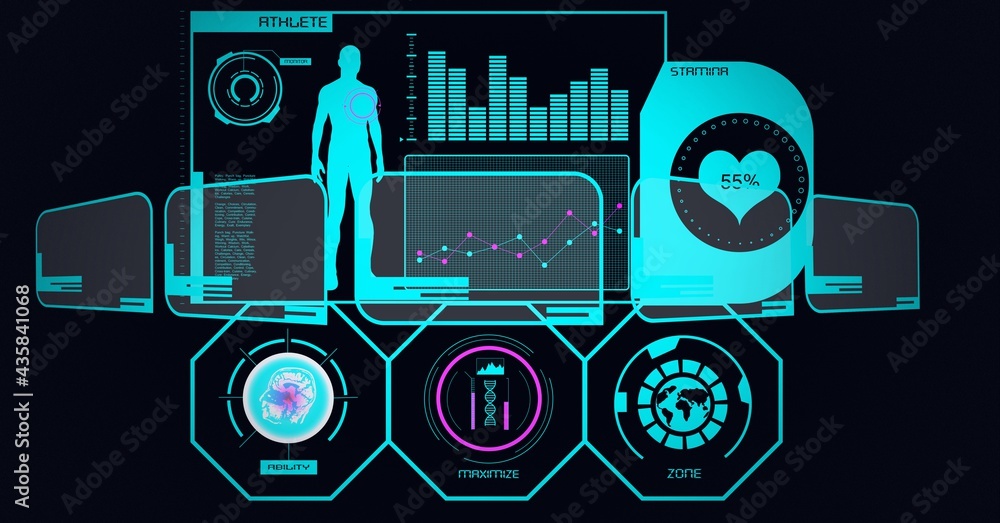 Composition of scope scanning, human and medical data processing on ...