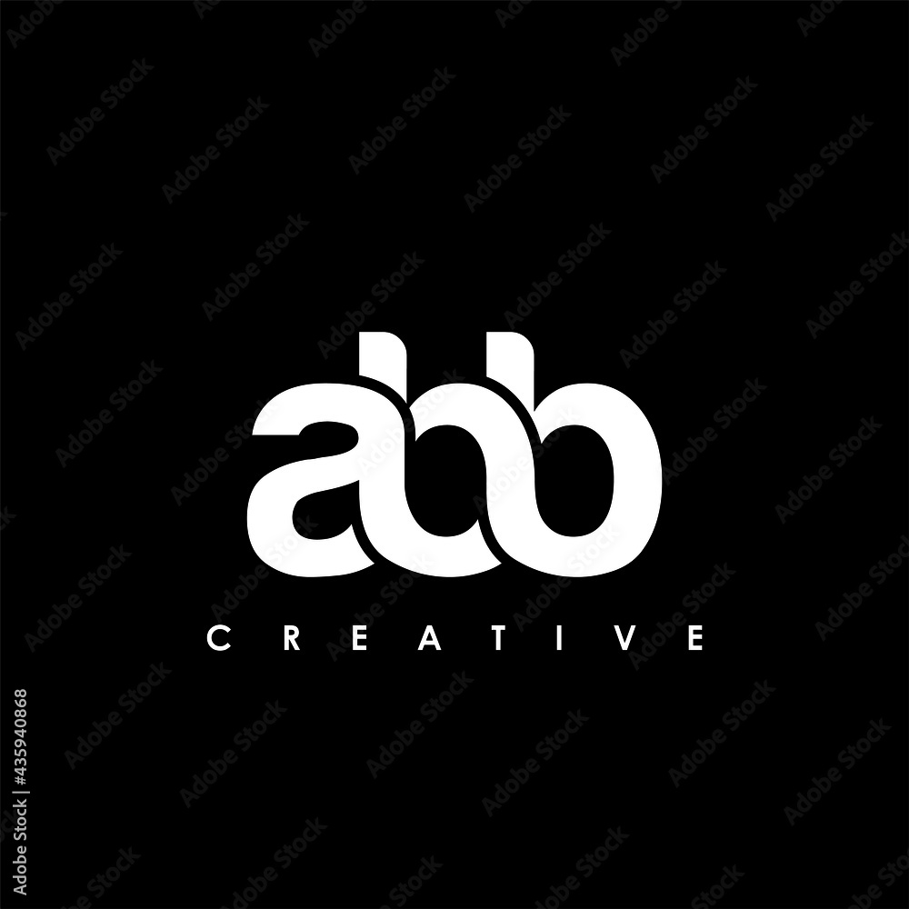 ABB Letter Initial Logo Design Template Vector Illustration Stock ...