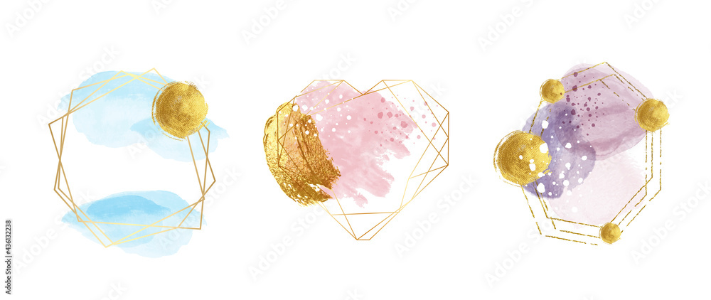 Luxury Gold invite frame design vector. Invitation design for wedding ...