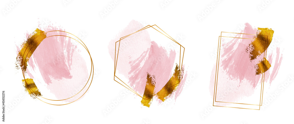 Luxury Gold invite frame design vector. Invitation design for wedding ...