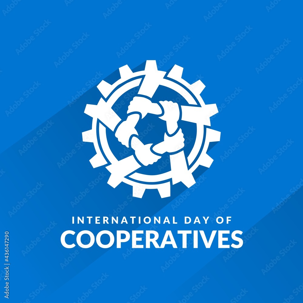 The teamwork logo, hands holding each other and gears as symbols of ...