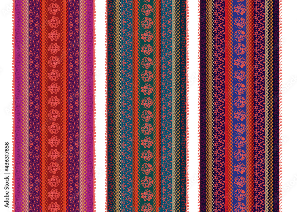 Indian Design Borders. Elaborate and easily editable Stock Vector ...