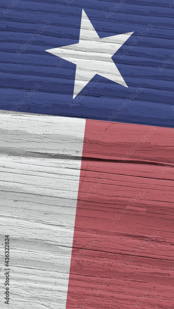 Texas state flag on dry wooden surface with pale, faded colors. Mobile ...