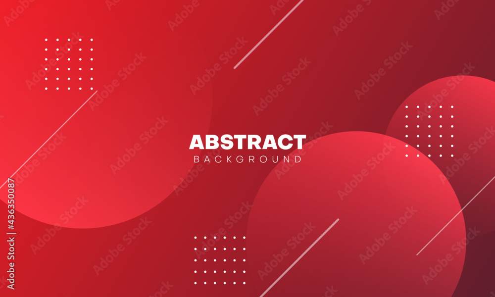 red abstract background with geometric shape. vector illustration Stock ...