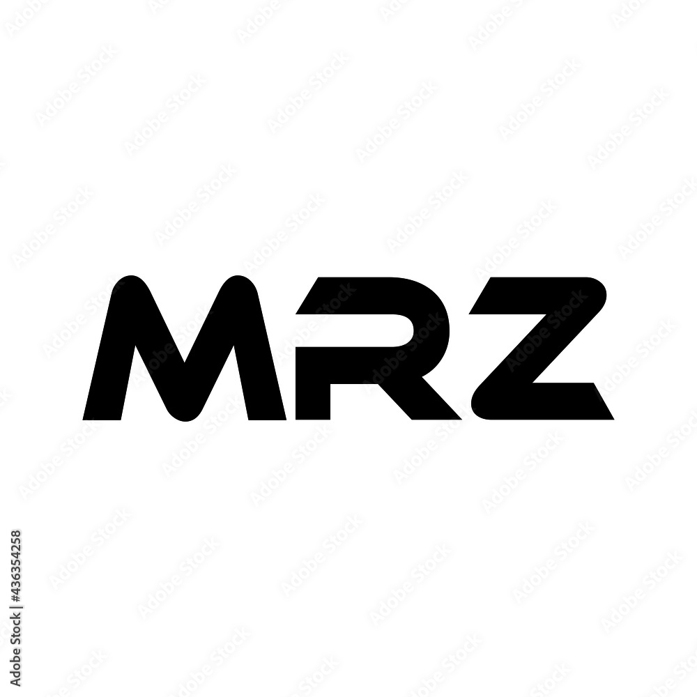 Stock-Vektorgrafik „MRZ letter logo design with white background in ...