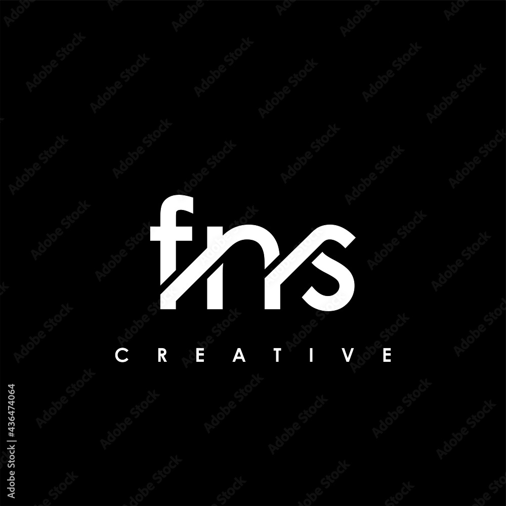 FNS Letter Initial Logo Design Template Vector Illustration Stock ...