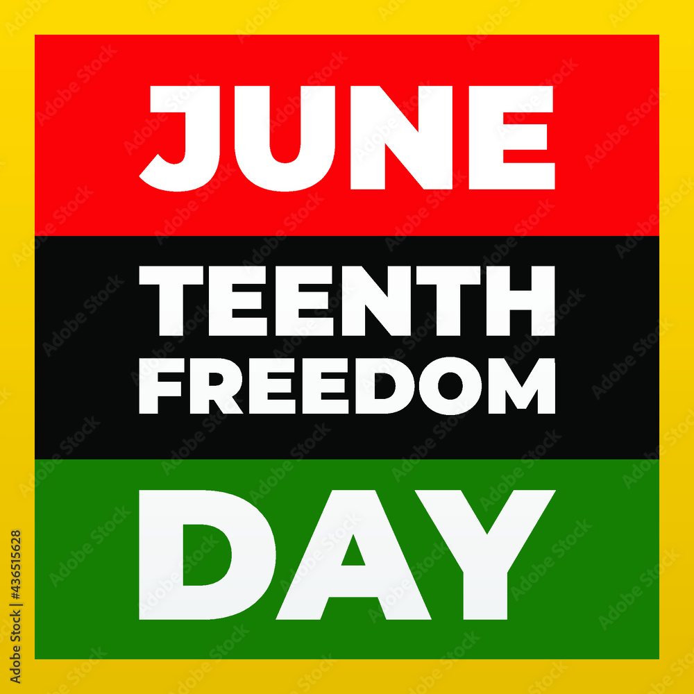 Juneteenth freedom day June 19 modern creative banner, sign, design ...