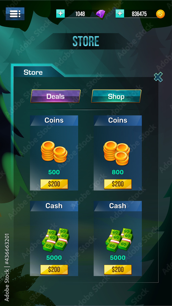 Casual kids game screens. Game assets , beautiful background ,game ...