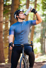 Cyclist With A Water Bottle Free Stock Photo - Public Domain Pictures