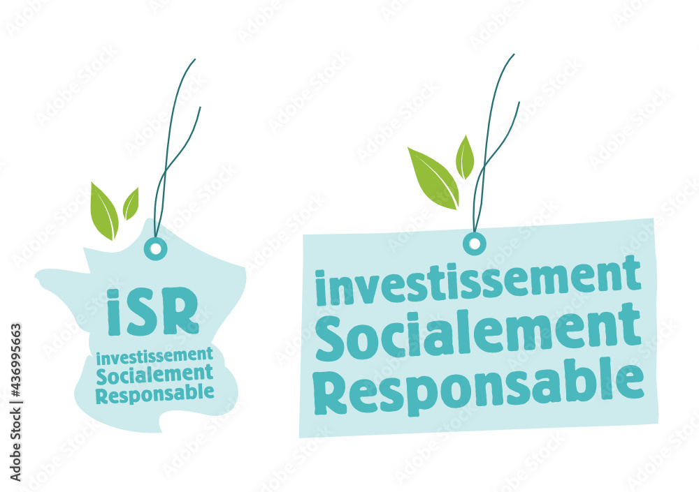 ISR, investissement socialement responsable Stock Vector | Adobe Stock