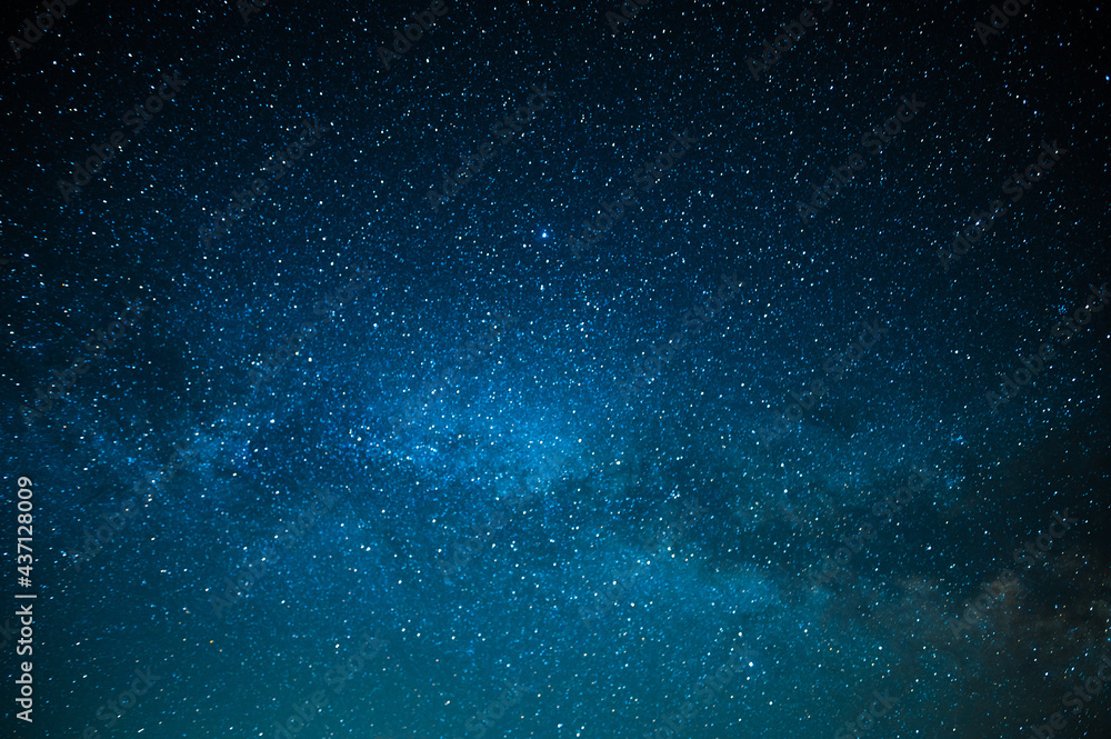 Milky Way. A beautiful night sky with bright stars sparkling. Beautiful ...
