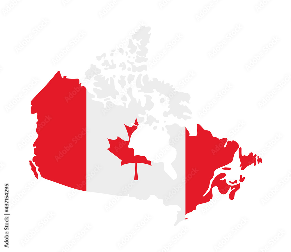 canada map design Stock Vector | Adobe Stock