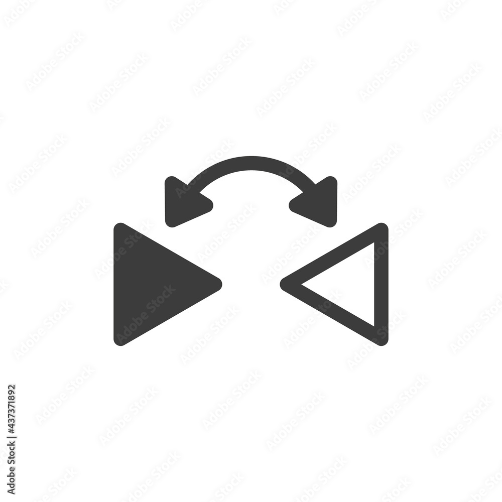 Vector de Stock Flip horizontal icon. Mirror horizontal, rotation sign ...