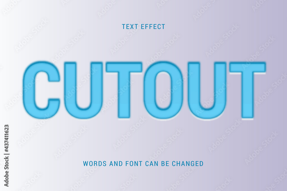 blue cutout text effect illustration isolated on transparent background ...