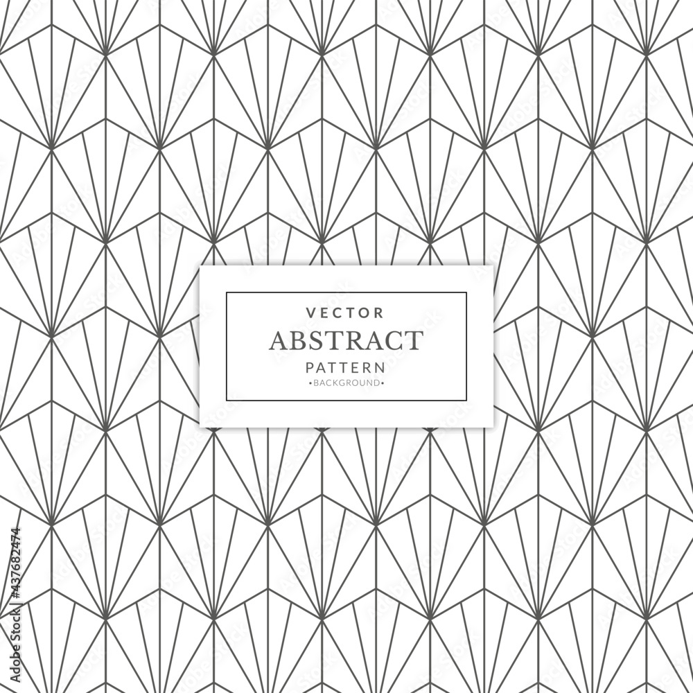 Abstract fan triangle seamless pattern. Art Deco fan pattern background ...